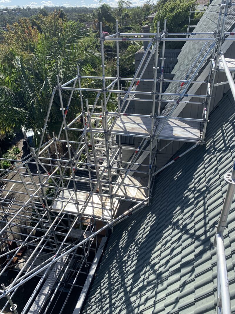 East Killara Sydney | Aluminium Scaffolding for High-Pitched Roof by ...