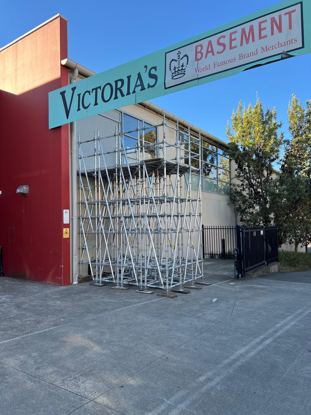 Temporary Scaffold Platform – Victoria’s Basement Project